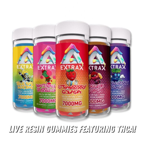 Delta Extrax Adios Blend Thc-A Gummies 7000mg| 6 Ct Display | Msrp $39. ...