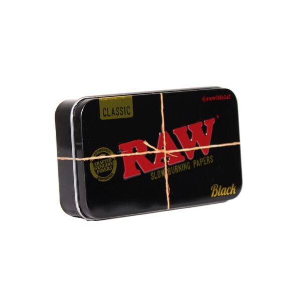 Raw Black Tin Box | Msrp $4.99 - All Coast Distribution