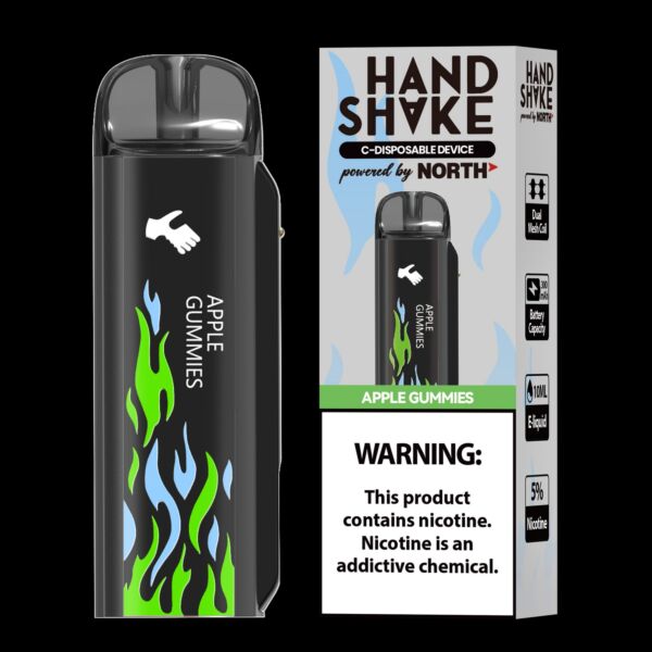 HandShake Powered By North 15ML 15K Puffs Smart C-Disposable Pod | 10 ...