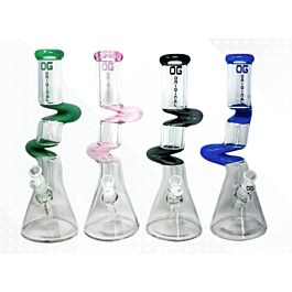 16" Og Glass Single Color Zong Water Pipe - Click For More Colors ...