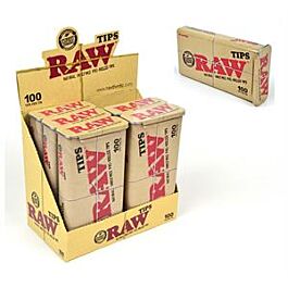 Raw Pre - Rolled Tips (100Ct Tin) - 6 Ct Display - MSRP $6.99 Each ...
