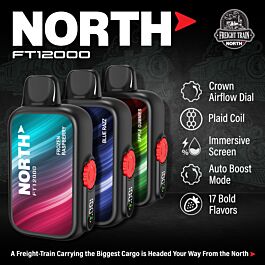 North FT12000 Puff Disposable Vape | 10 Ct Display - All Coast Distribution